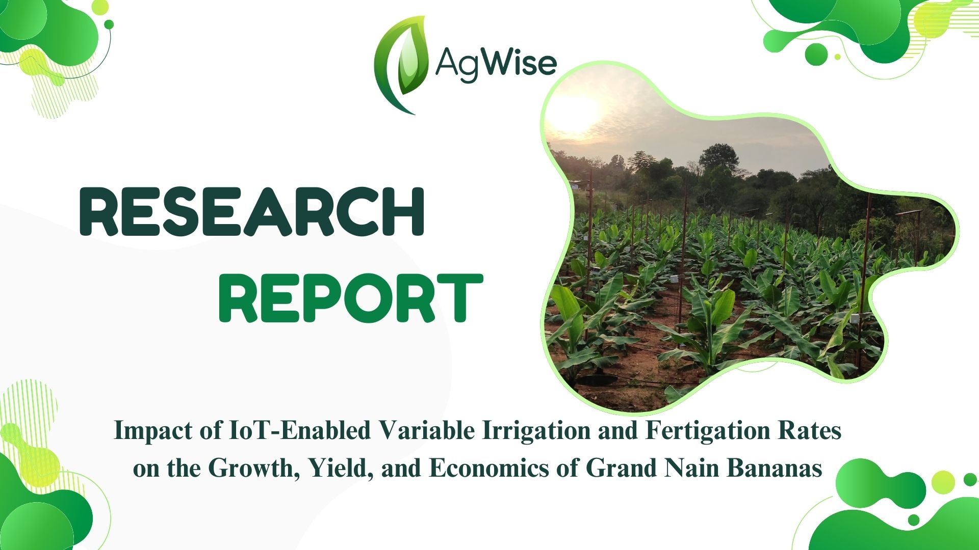 IoT Enabled Smart Farming on Banana Productivity- AgWise
